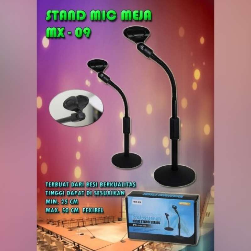 Promo 100% Produk Ori Stand Microphone Meja Mx09 Tiang Mic Meja Pendek ...