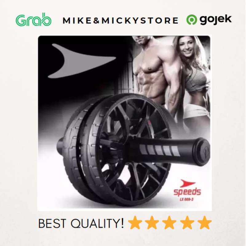 Jual alat fitness|roda latihan perut/ abs roller|ab wheel mm27 di ...