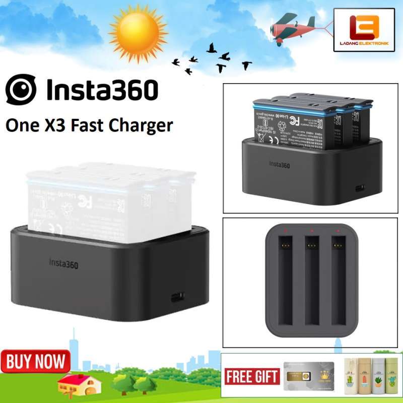 Jual Insta360 One X3 Fast Charger Hub Insta 360 Battery Charging Hub di ...