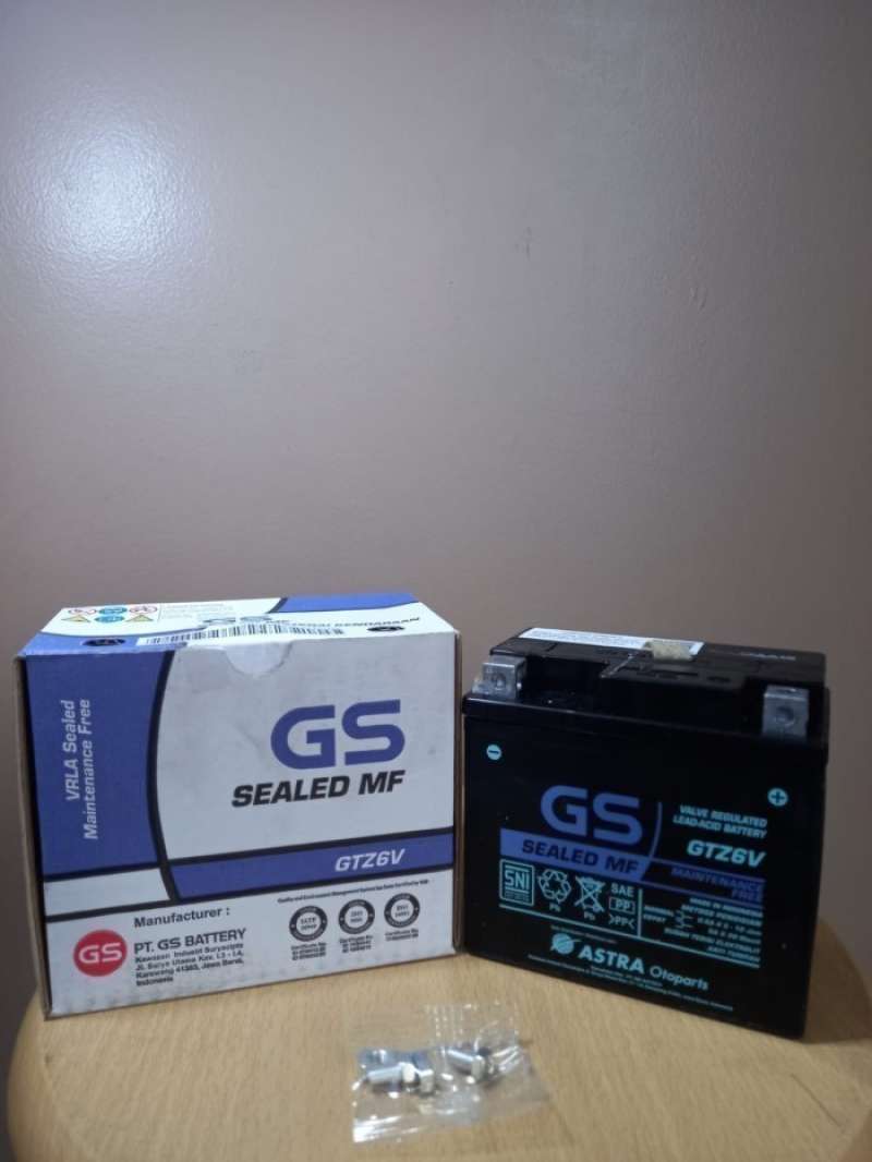 Promo Aki Gs Astra Gtz6v Gsx R/s Satria Fi, Cbr Facelift Sonic 150 ...