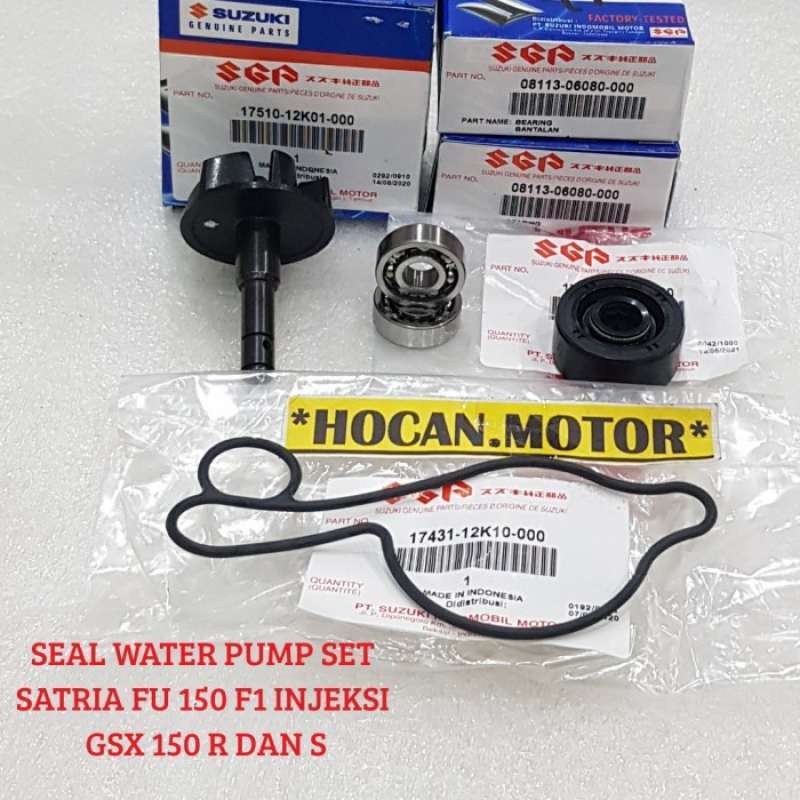 Promo Seal Water Pump Set Kipas Oring Lahar Bearing Fu 150 Fi F1 Injeksi Gsx Diskon 33% Di ...