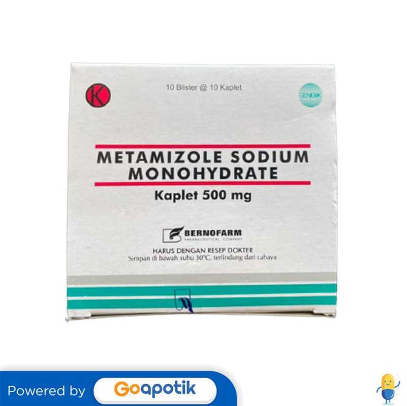 Jual Metamizole Sodium Bernofarm 500 Mg Box 100 Kaplet Di Seller Delica ...