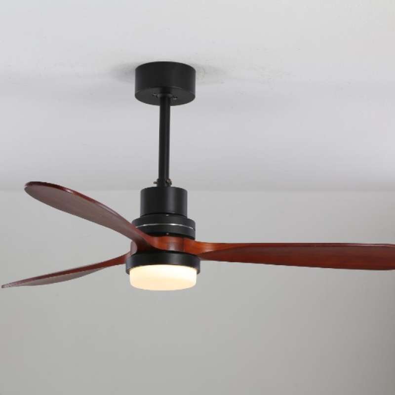 Promo Ceiling Fan Merk Exhale Real Kayu Solid/wooden With Light Edition ...