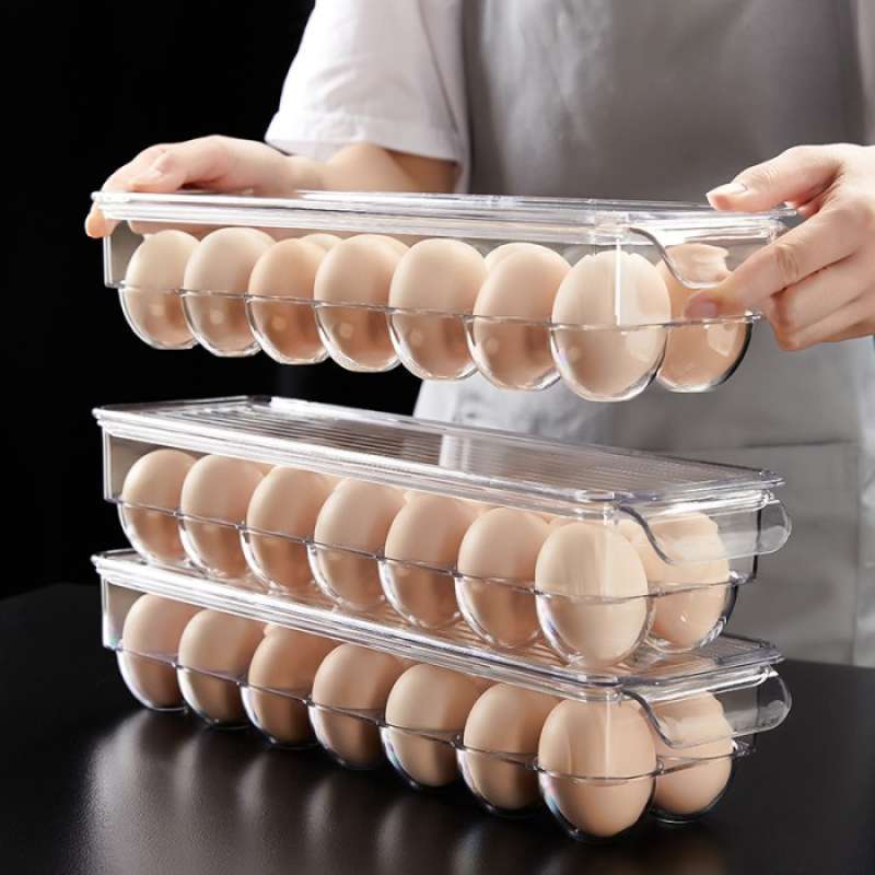 Jual Kotak Tempat Telur Ayam Kontainer Kulkas Egg Storage Box ...