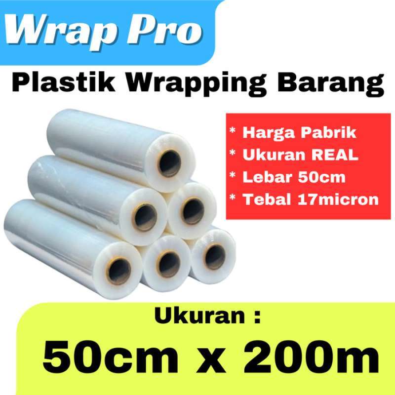 Jual Plastik Wrapping Barang Bening 50cm X 200m/ Stretch Film Roll Di ...