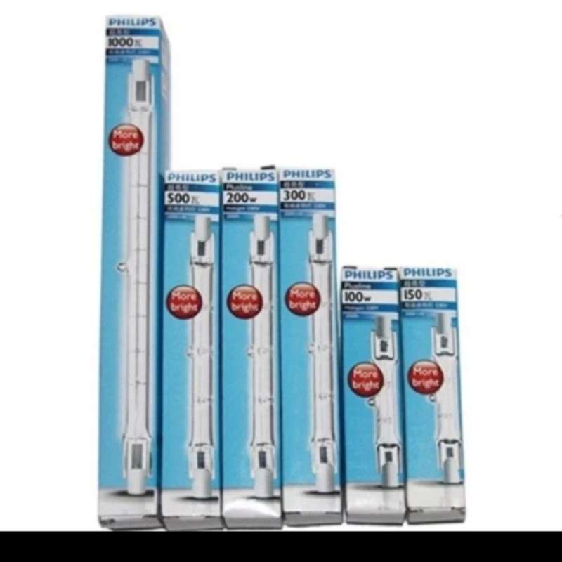 Jual Philips Halogen Stick Plusline 150w 300w 500w 1000w Watt ...