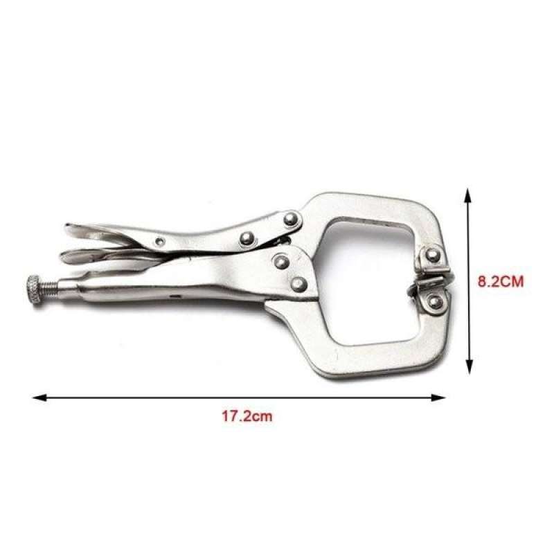 Jual Tang Jepit C Clamp Swivel Pad Lockgrip Penjepit Lasklip Pekerjaan ...