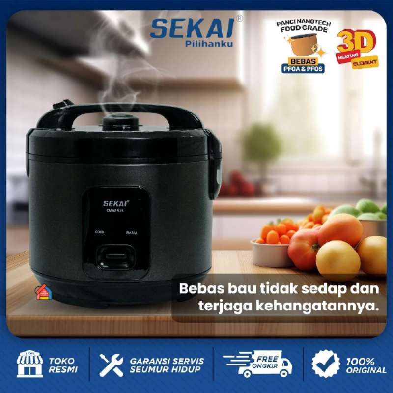 Jual Magic Com Sekai Cmw 515 (1,8 L) Anti Lengket / Rice Cooker Sekai ...