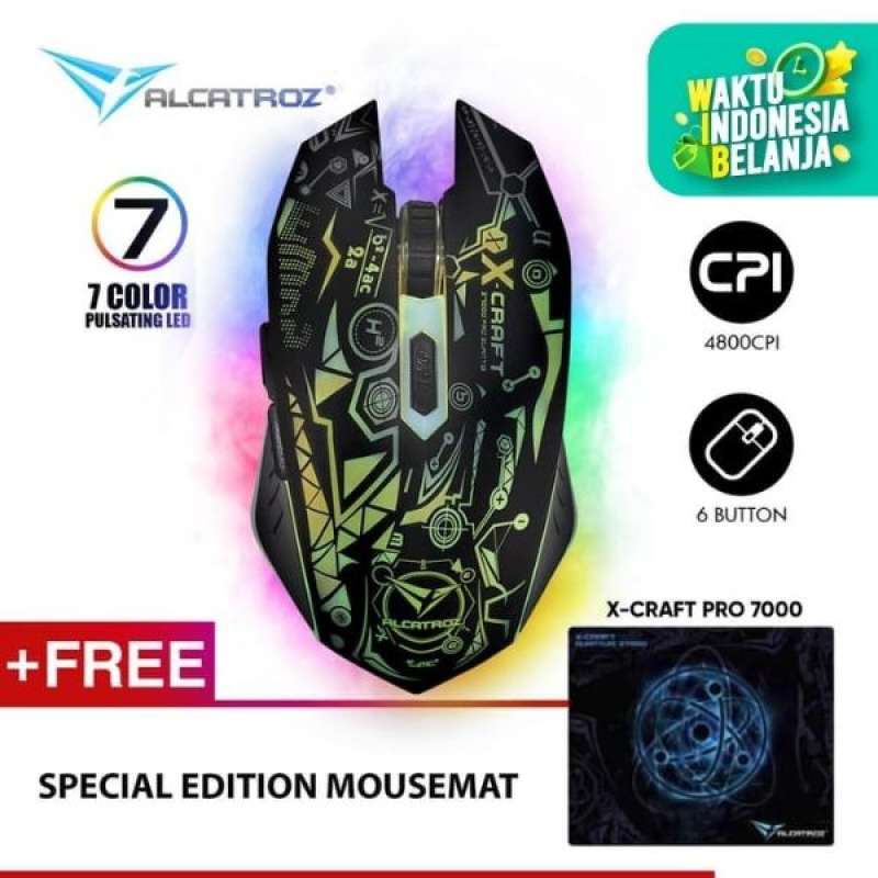 Jual Alcatroz X-craft Pro Quantum Z7000 Backlit - Gaming Mouse Di Seller Clover Gaming Indonesia ...