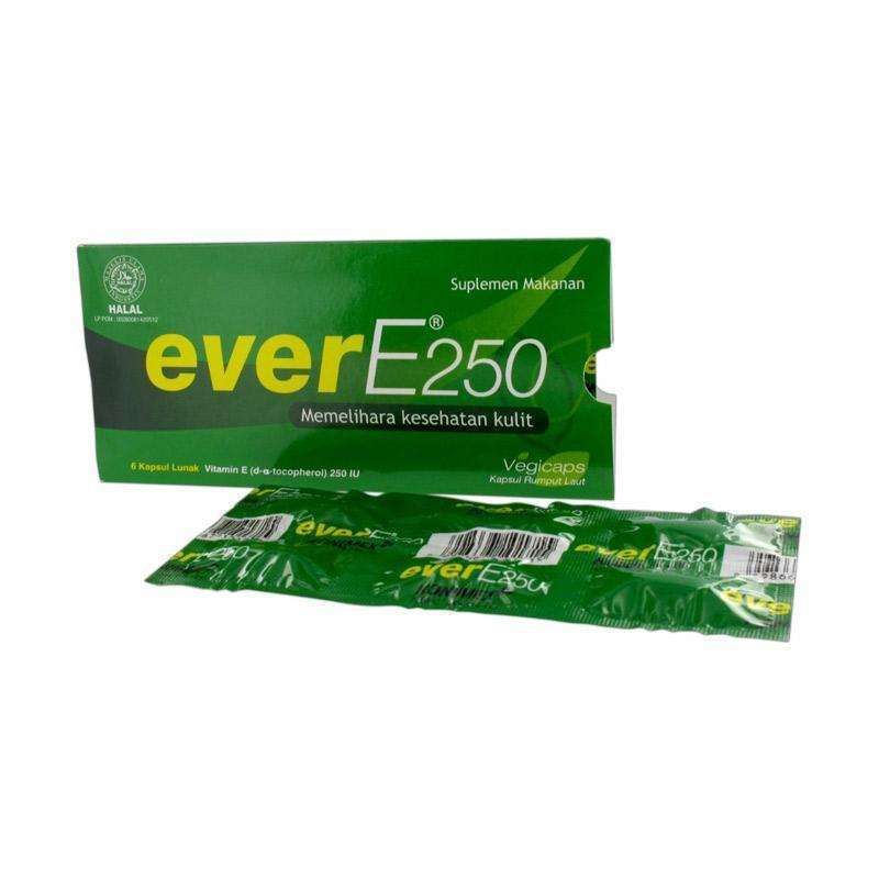 Jual Ever E 250 Suplemen / Vitamin E [Strip 6 Soft Capsule] Rumput Laut ...
