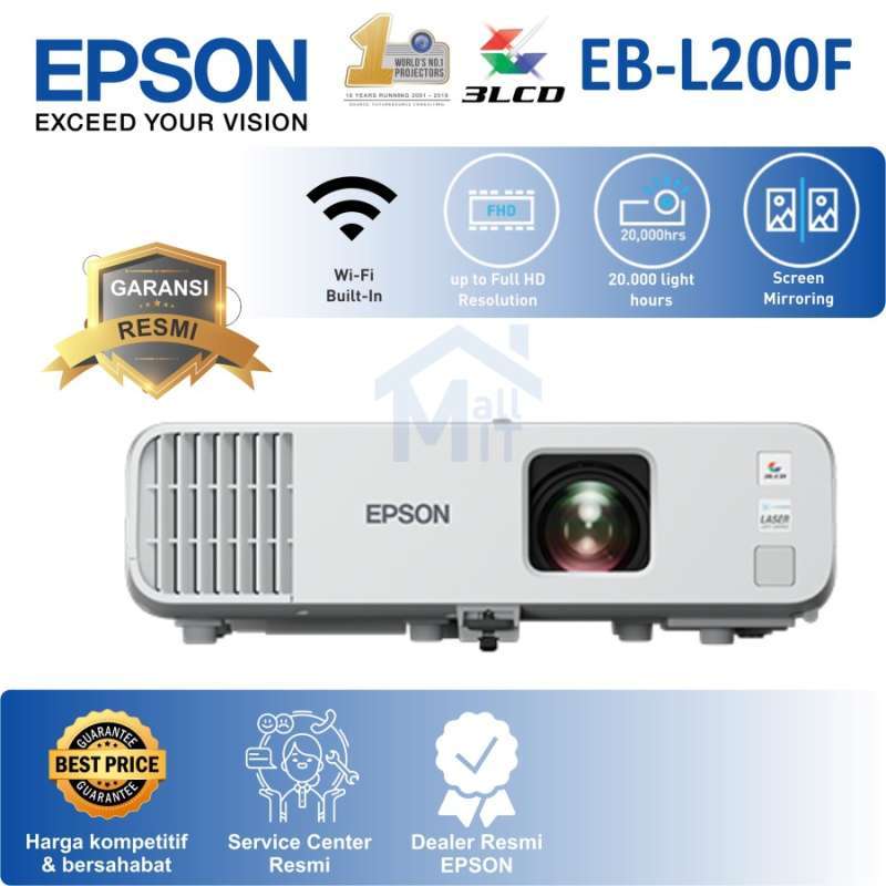 Jual Proyektor Epson Eb-l200f Ebl200f Eb L200f Fullhd Full Hd 4500 ...