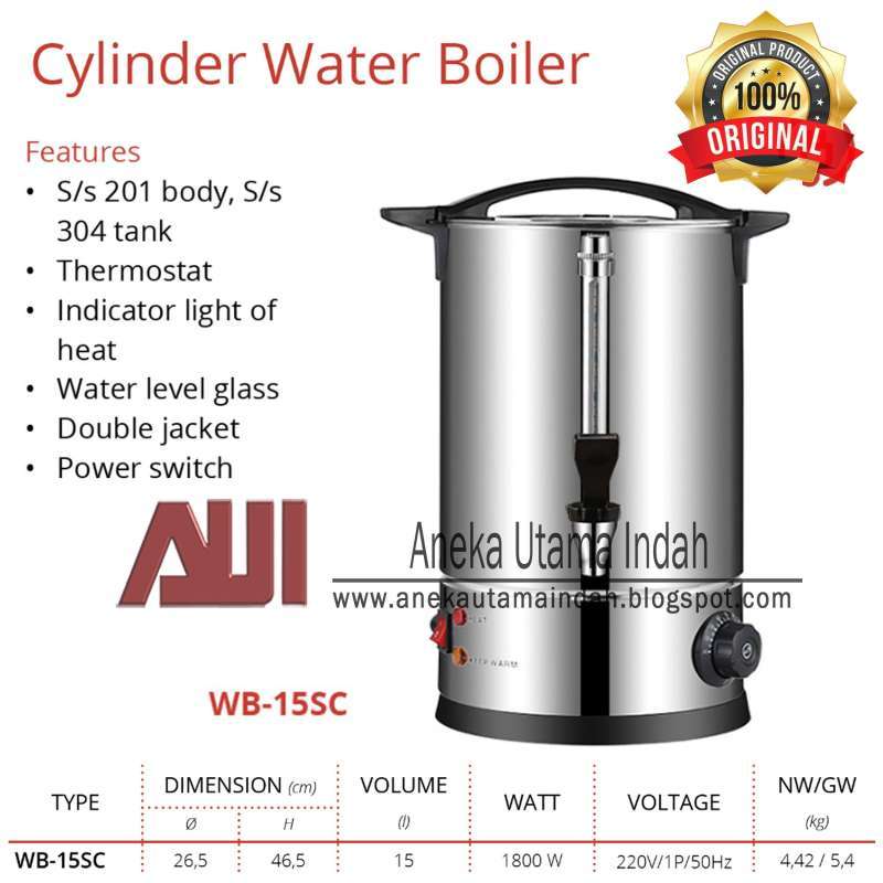 Jual Getra Wb-15sc Cylinder Water Boiler Tabung Pemanas Air Pakai Listrik - Kapasitas 15 Liter ...