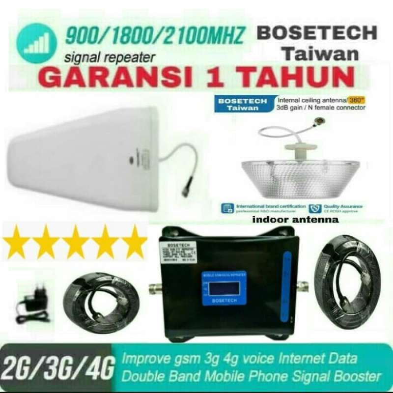 Promo Penguat Signal Hp Bosetech Bt-9234Hq Three Band 2G/3G/4G Diskon ...