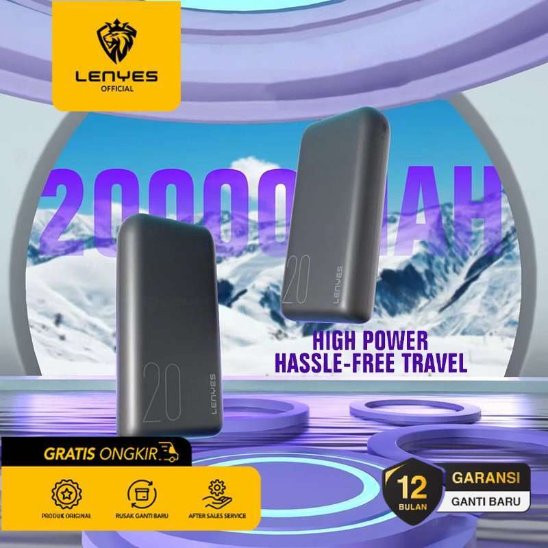 Promo LENYES PX256 Powerbank Fast Charging 20000mAh LED Display Diskon 55% di Seller Lenyes ...