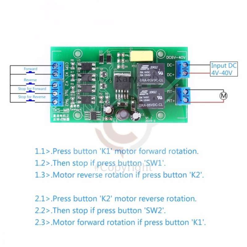 Promo Dc Motor Driver Module 5v 12v 24v 20a Forward Reverse Controller Diskon 23% Di Seller ...