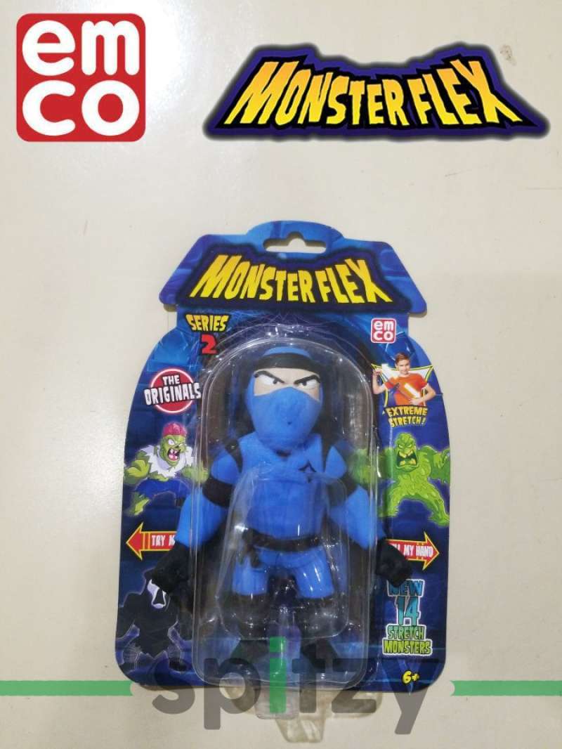 Jual Monster Flex Series 2 Blue Ninja Super Stretch Squishy di Seller ...