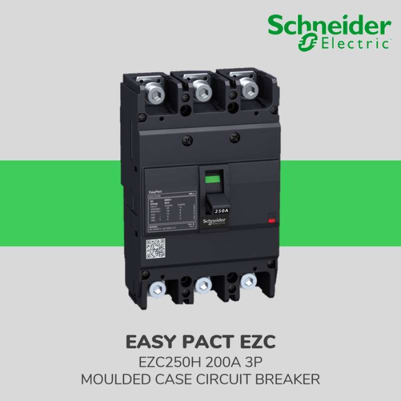 Promo Schneider EasyPact EZC250H Mccb 200A 3P 36Ka - EZC250H3200 ...