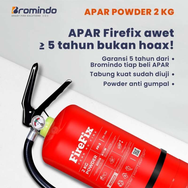 Jual Tabung APAR Kebakaran Alat Pemadam Api Ringan Powder 2 KG Firefix ...