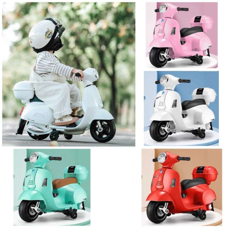 Promo Motor Aki Anak Vespa Mini Mainan Motor Anak Motor Vespa Anak ...