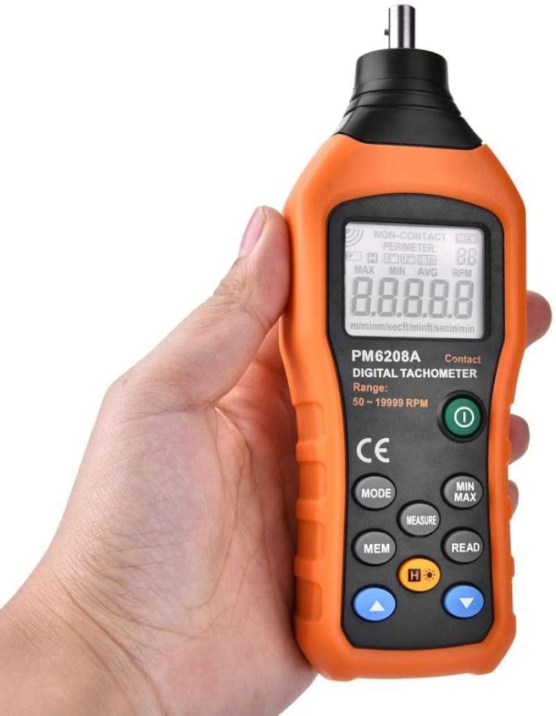 Jual Tachometer Peakmeter Pm6208a Ms6208a Rpm Tacho Meter Tester Dital ...