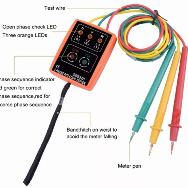 Promo ROTATION 3PHASE INDICATOR DITECTOR 60 V 600V BAZZER DISPLAY ...