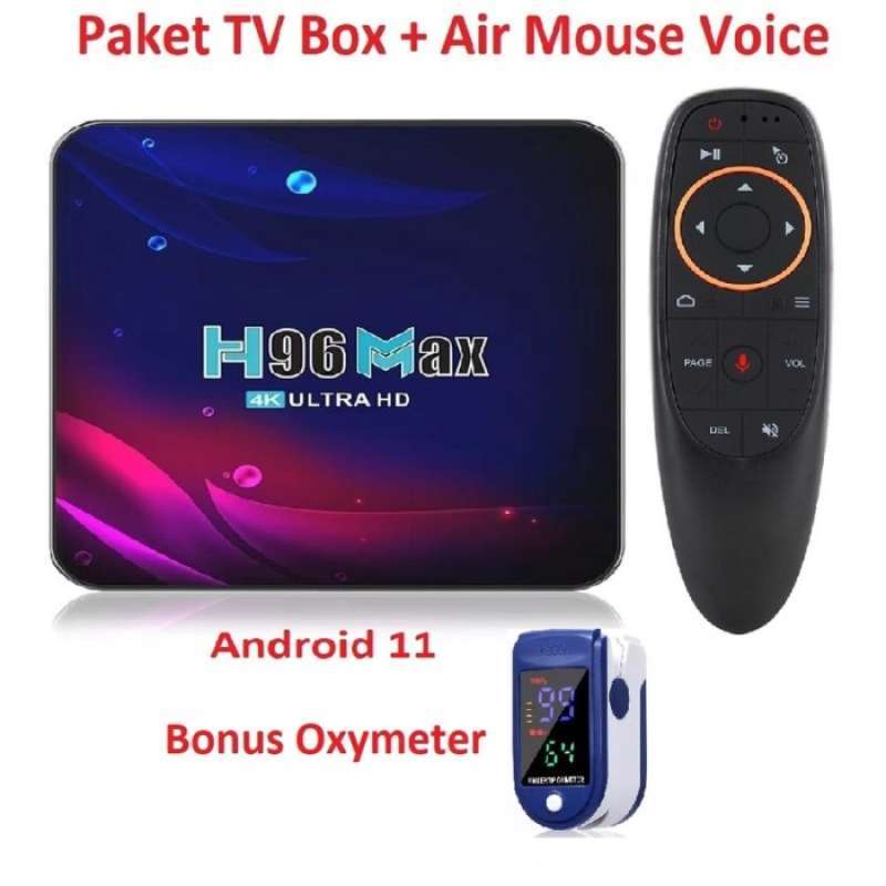 Jual Android Tv Box H96max 4gb 32gb With Mini Keyboard Air Mouse Wireless Di Seller Eunoia Shop ...