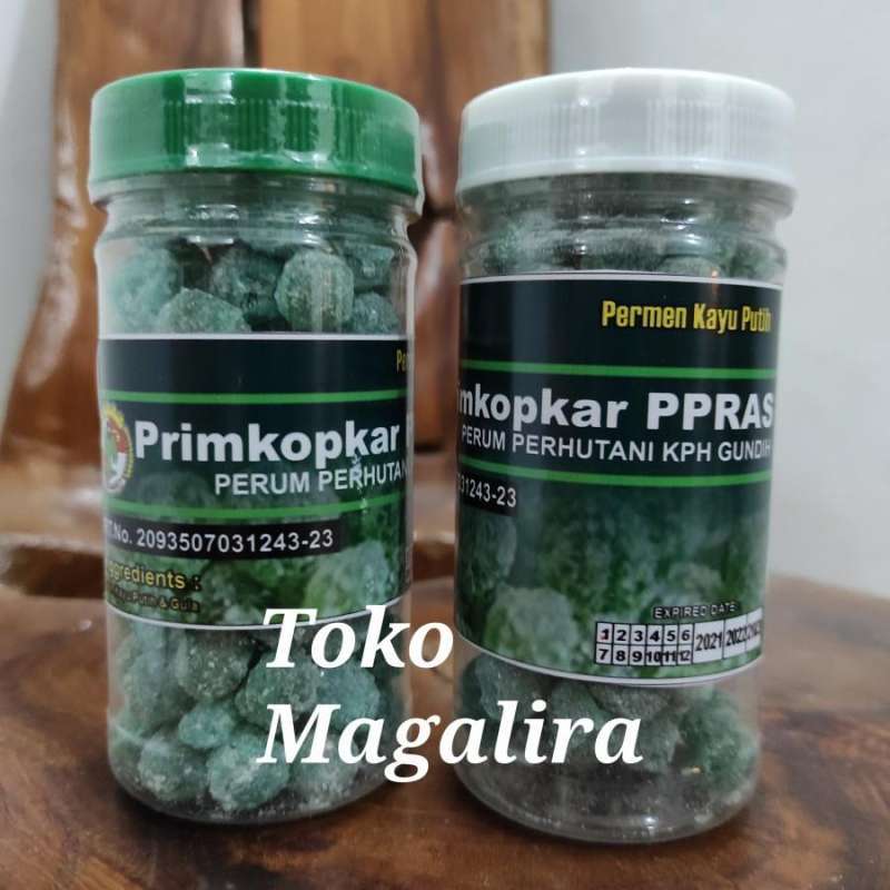 Jual PERMEN KAYU PUTIH PERHUTANI 150 GR di Seller Magalira ...