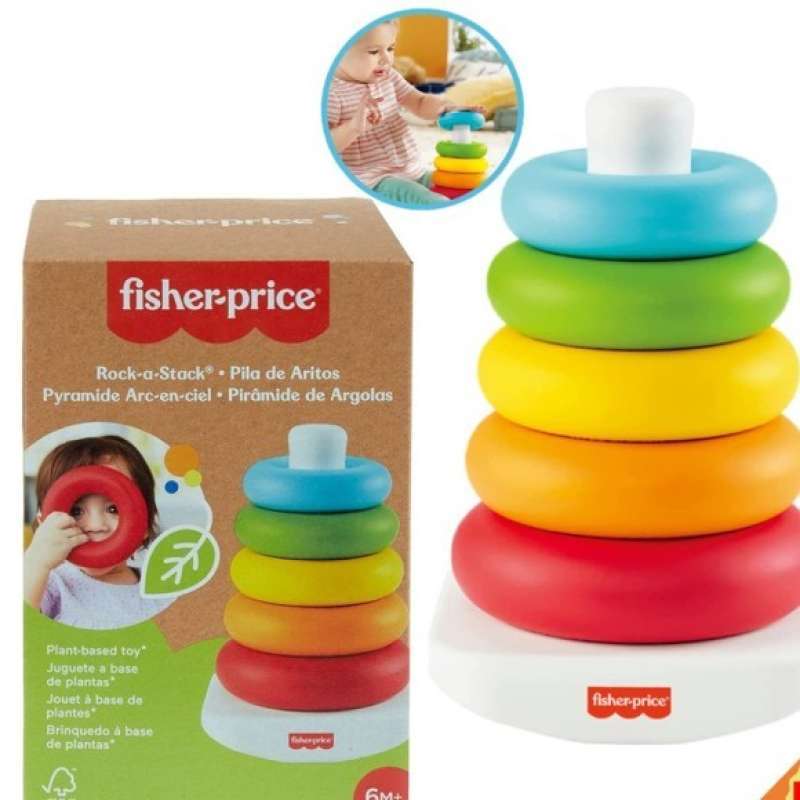 Promo Fisher-Price Rock A Stack Pyramide For 6M+ Diskon 23% di Seller ...