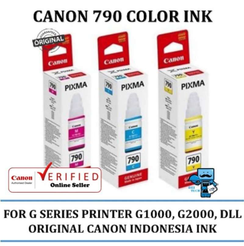 Promo Tinta Pixma Canon Botol 790 Colour, Ink For G Series Printers ...