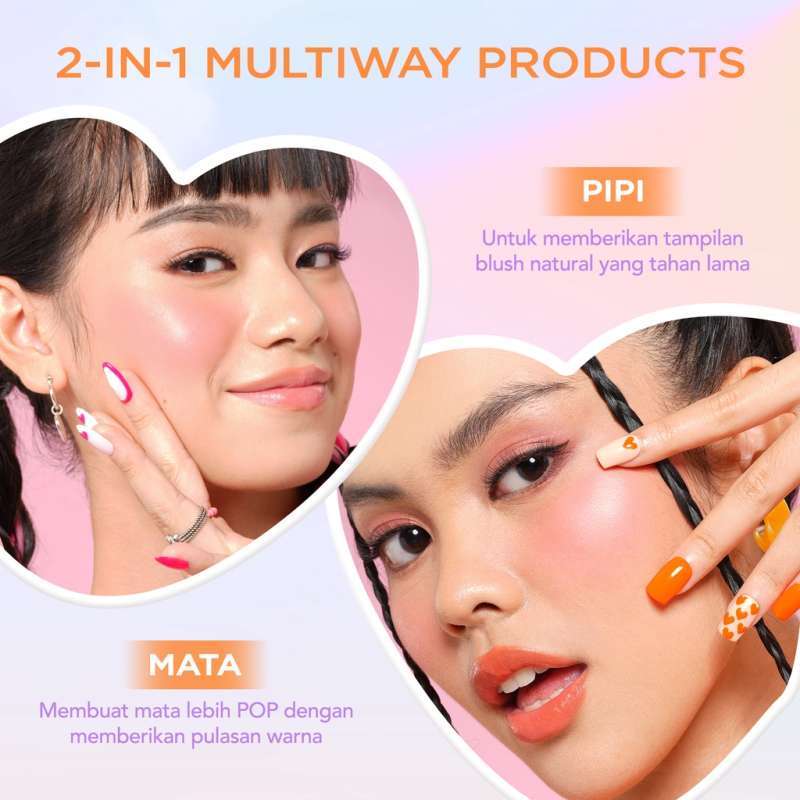 Promo Dazzle Me Heart-melt Creamy Liquid Blush Diskon 48% Di Seller ...