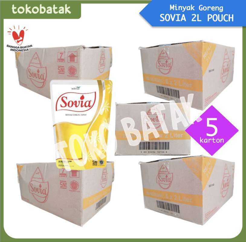 Jual Minyak Goreng Sovia 2 Liter - Multipack 5 Karton X 6 Pouch Di ...