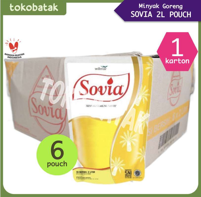 Jual Minyak Goreng Sovia 2 Liter - Multipack 5 Karton X 6 Pouch Di ...