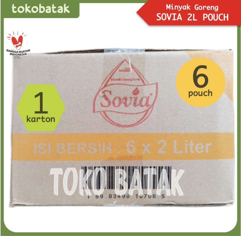 Jual Minyak Goreng Sovia 2 Liter - Multipack 5 Karton X 6 Pouch Di Seller Toko Batak - Toko ...