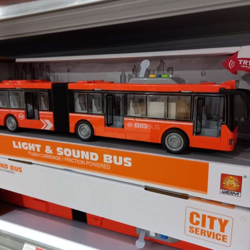 Promo Light and Sound Bus Gandeng Model 1:16 Diskon 23% di Seller ...