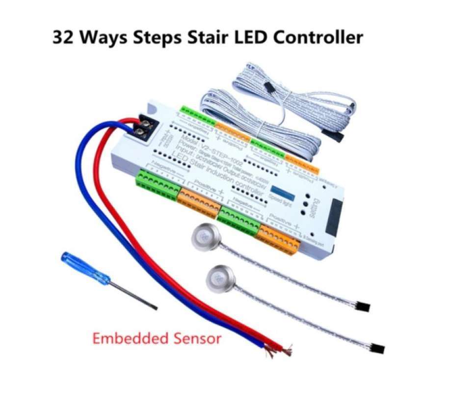Promo Modul Lampu Tangga Sensor Gerak 32 Channel (Anak Tangga) Diskon ...