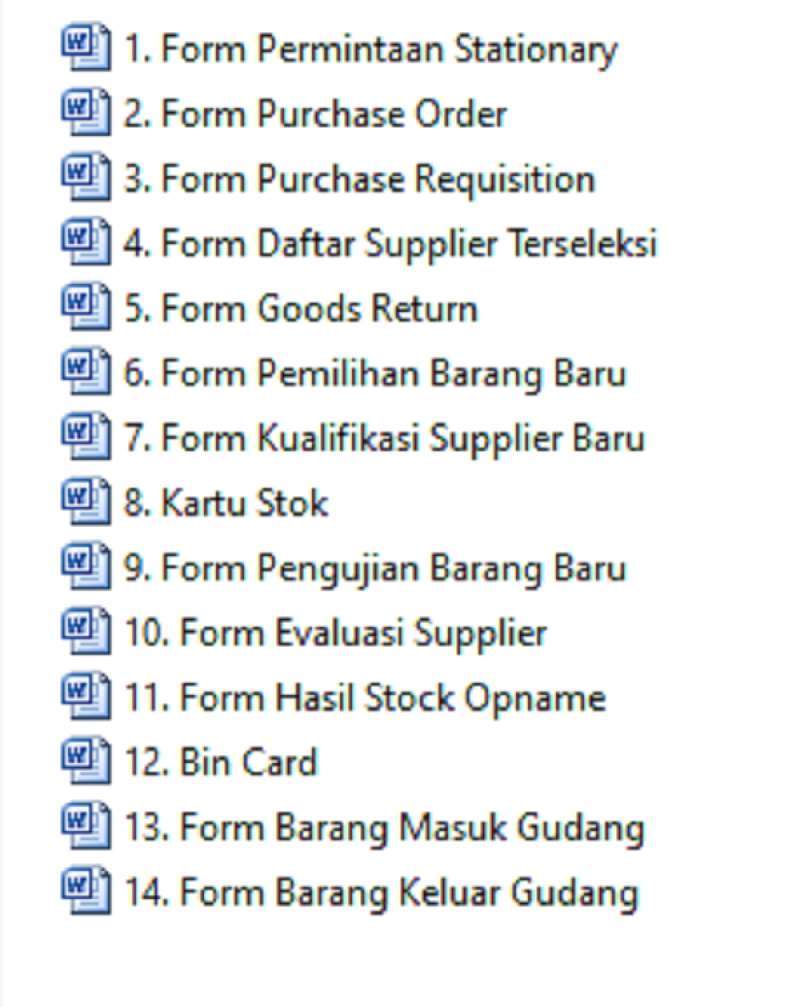 Jual Sop Perusahaan Kantor Job Desk Super Lengkap Hr Ga Flow Chart ...