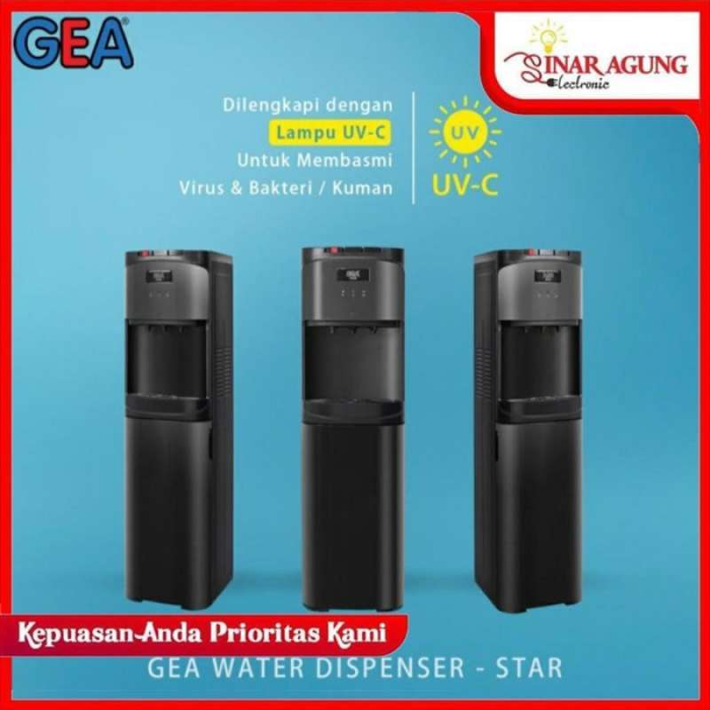 Jual Gea Water Dispenser Star Galon Bawah Kompresor 3 Kran - Resmi Di ...