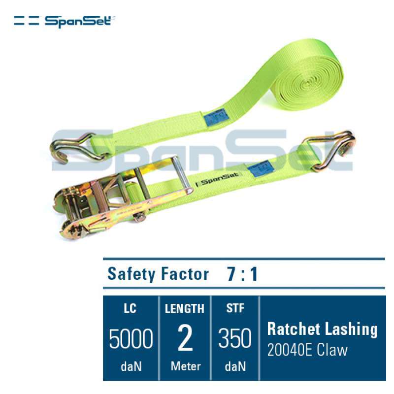 Promo Spanset Ratchet Lashing Tipe 20040E Claw Hook Kapasitas Ikat 5 ...