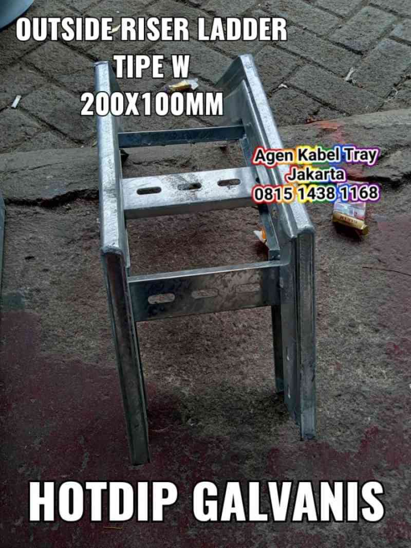 Promo OUTSIDE RISER LADDER TIPE W 200X100MM - HOTDIP GALVANIS Diskon 23 ...