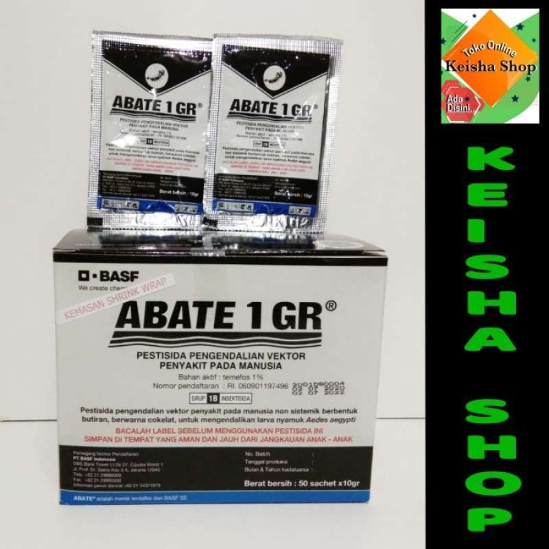 Jual Abate 10Gr Obat Jentik Nyamuk 1Box 50Pcs di Seller Makmur Sentosaa ...
