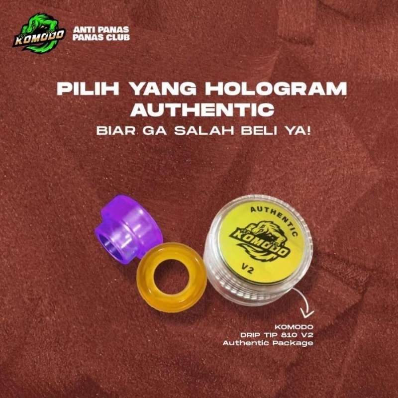 Jual Authentic Komodo Drip Tip 810 Clear V2 di Seller Kedai Beluk ...