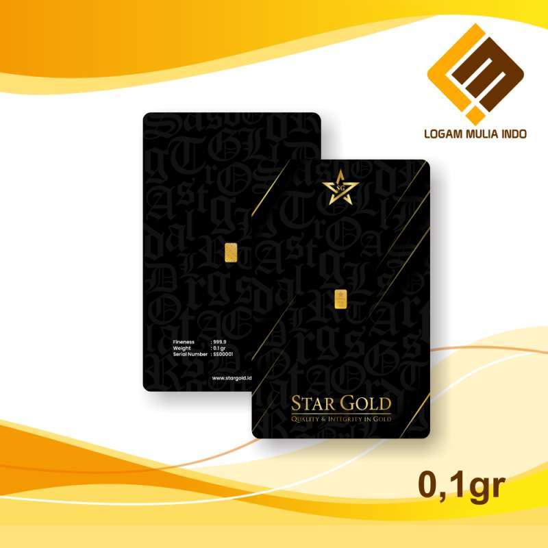 Promo Logam Mulia Stargold Microgold Edisi Premium 0.1 Gr Diskon 5% Di Seller Logam Mulia Indo ...