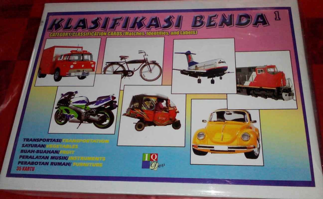 Promo Kartu Klasifikasi Benda 1 Alat Bantu Terapi Wicara/IQ Development ...
