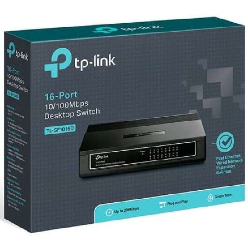 Promo TPLink 16-Port 10/100Mbps Desktop Switch TL-SF1016D Switch Hub ...