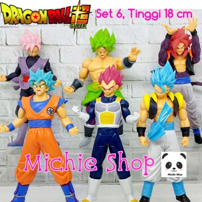 Promo Figure Dragon Ball Z (set 6 Broly) Goku Vegeta Saiyan Blue Pink ...