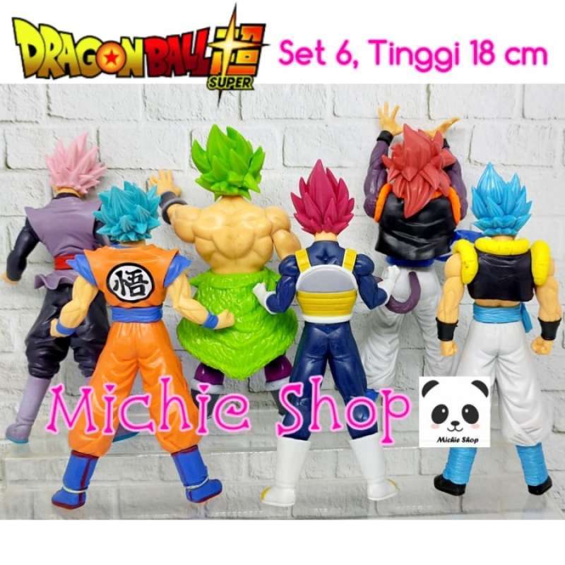 Promo Figure Dragon Ball Z (set 6 Broly) Goku Vegeta Saiyan Blue Pink ...