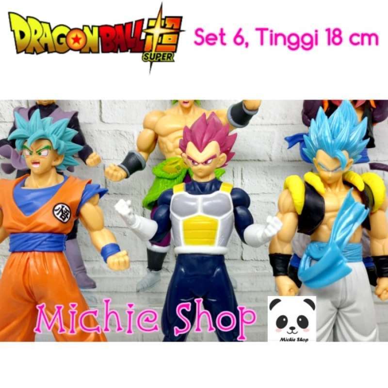 Promo Figure Dragon Ball Z (set 6 Broly) Goku Vegeta Saiyan Blue Pink ...