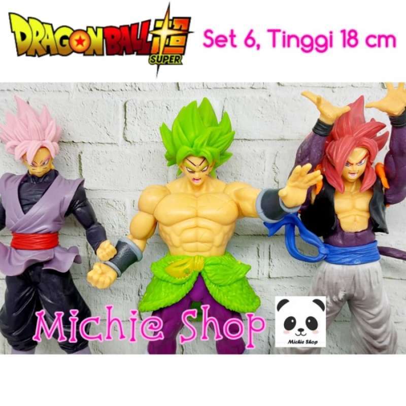 Promo Figure Dragon Ball Z (set 6 Broly) Goku Vegeta Saiyan Blue Pink ...