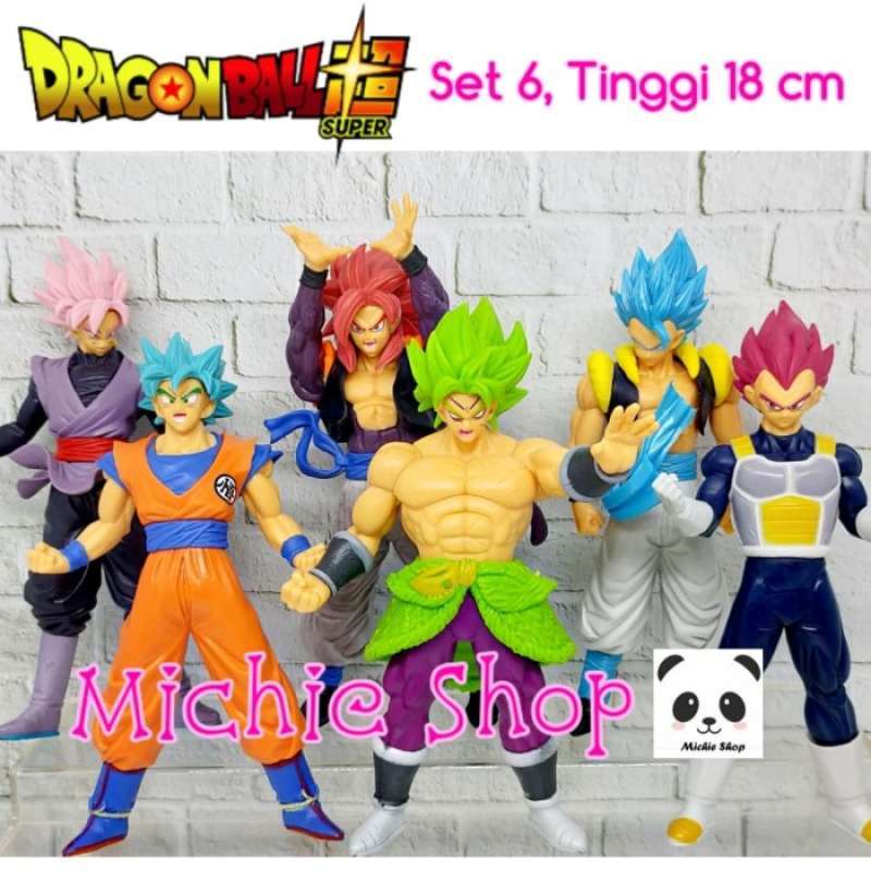 Promo Figure Dragon Ball Z (set 6 Broly) Goku Vegeta Saiyan Blue Pink ...