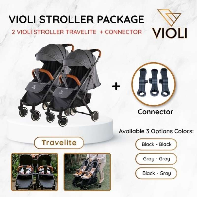 Jual Bundling Package Violi Stroller Travelite + Connector Di Seller ...